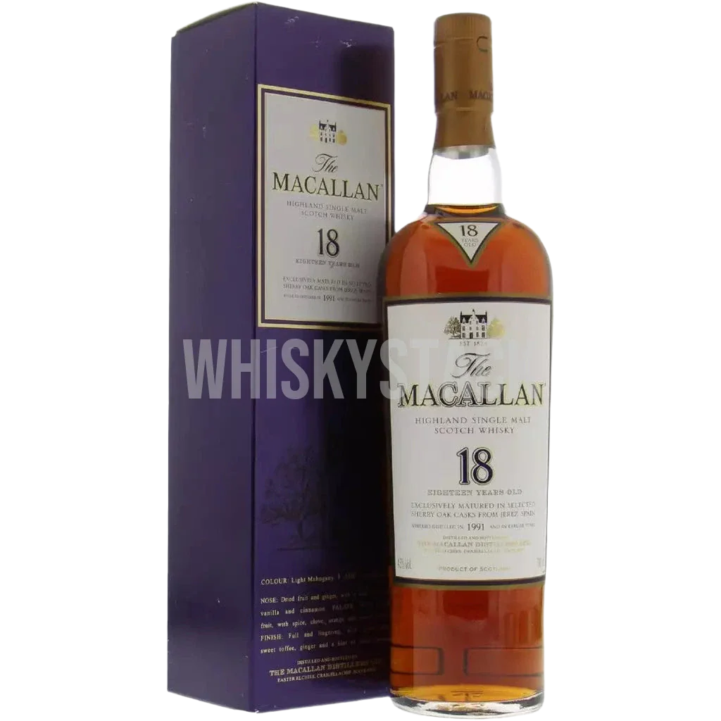 Macallan 18 Year Old - Sherry Oak - 1991 – WHISKYSTACK
